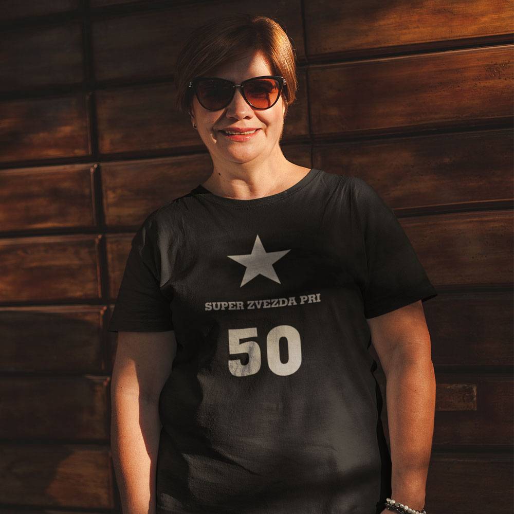 Majica za rojstni dan - Super zvezda pri 50 - Smešne majice