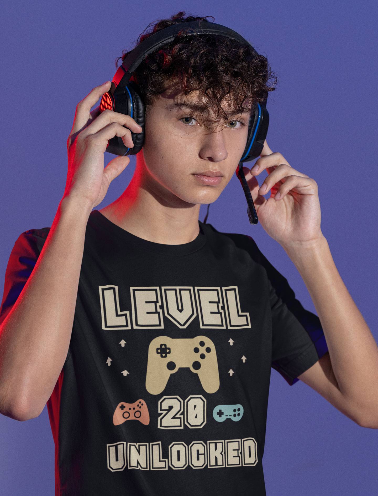 Majica za 20 let - Level 20 unlocked - Smešne majice